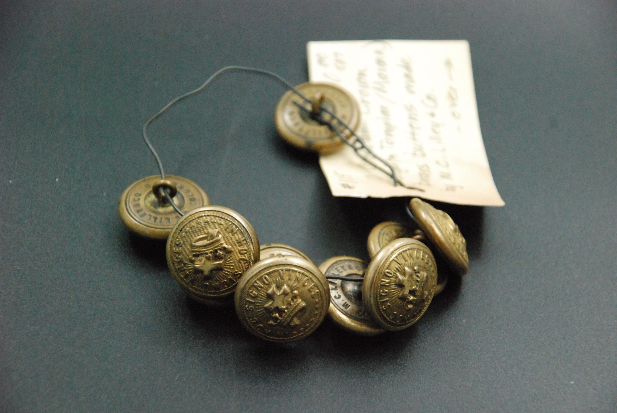 Masonic Brass Buttons – Sweetwater Antiques